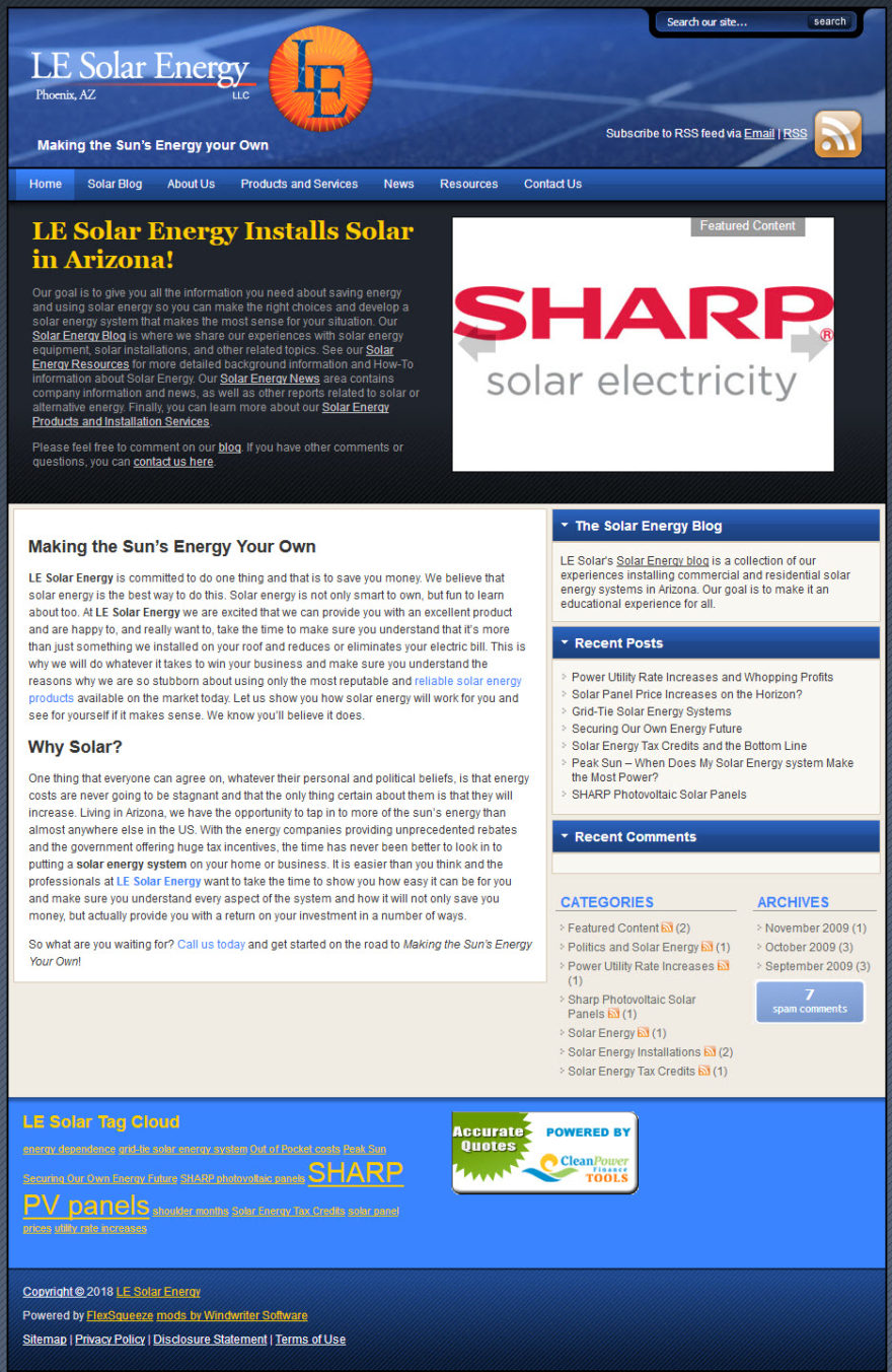 LE Solar - WindWriter